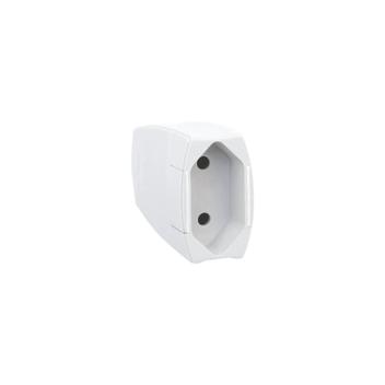 Plug Monobloco Femea 2P 10A Branco C Saida Axial Pial Legrand 615803 ...