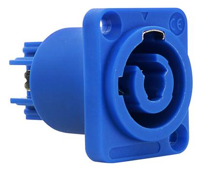 Plug Powercon Fêmea In Linha Painel Quadrado 3 Vias Azul Mxt - Plugs e ...