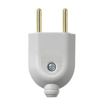 Plugue Tomada Macho 2 Pinos 10A Branco Pezzi - Plugs e Adaptadores ...