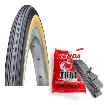 Pneu Camara Bike Kenda 27x1.1/4 Caloi Monark 10 Faixa Bege - NoBrand - Pneu de Bicicleta ...