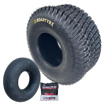 Pneu Com Câmara Ar 15x6.00 6 Pol Trator Aparador Cortador Grama Mini ...