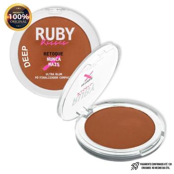 Pó Compacto Ultra Blur da Ruby Kisses Linha Retoque Nunca Mais Cor Deep - Maquiagem Facial ...