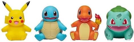 Pokemon Pack Bulbasaur Squirtle Charmander e Pikachu Sunny - Boneco ...