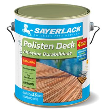 Polisten Deck Stain Impregnante Castanho 3,6L Sayerlack - Verniz ...
