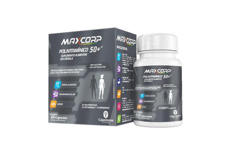 Polivitamínico 50+ com 60 Cápsulas - Maxcorp - Catarinense Pharma - Multivitamínico ...