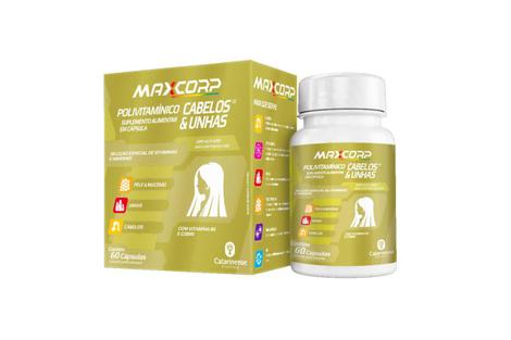 Polivitamínico Cabelos & Unhas com 60 Cápsulas - Maxcorp - Catarinense Pharma - Multivitamínico ...