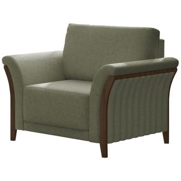 Poltrona Decorativa Base Em Madeira Royalle TCE 1026 Moll - Molufan ...