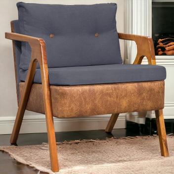 Poltrona Decorativa Laura Premium para Sala de Estar - AMMÊ ESTOFADOS ...