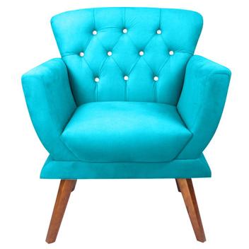 Poltrona Decorativa Para Recepção Escritório Salão Sala Clinica ...