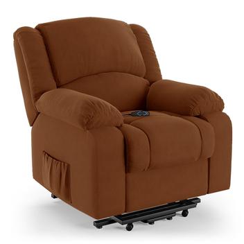 Poltrona do Papai Reclinável Melim Elevação Lift Elétrico Veludo ...