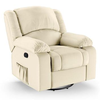 Poltrona Do Papai Reclinável Melim Glider Giratória Pu Bege Fh1 - D ...