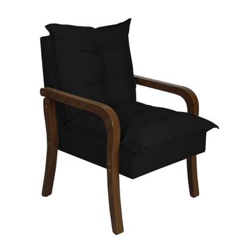 Poltrona Helen Suede Preto - Mundo Futon - Poltronas - Magazine Luiza