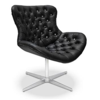 Poltrona Julia Work Botões Brilho Giratória Alumínio - Zarco Interiores - Poltronas - Magazine Luiza