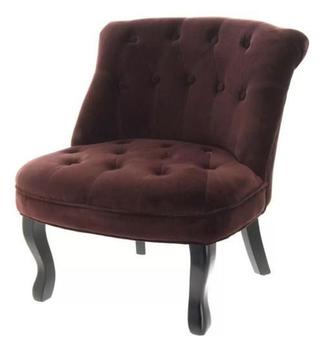 Poltrona Vivaldi Collection Madeira Marrom 63x64x70 cm - Just Home ...