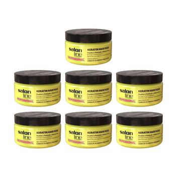 Pomada Capilar Salon Line Hair Food 195G - Kit Com 7Un - Pomada para ...