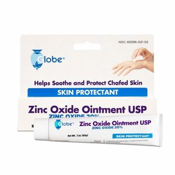 Pomada de óxido de zinco USP 20% 2 Oz da Globe (pacote com 4) - Creme ...