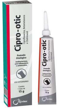 Pomada Otológica Cipro-Otic para Cães 15g - Syntec - Otológico Pet - Magazine Luiza