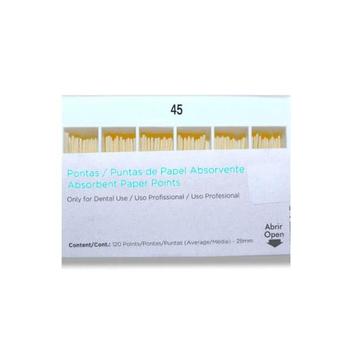 Pontas de Papel Absorvente 28mm com 120 Unidades - Dentsply ...