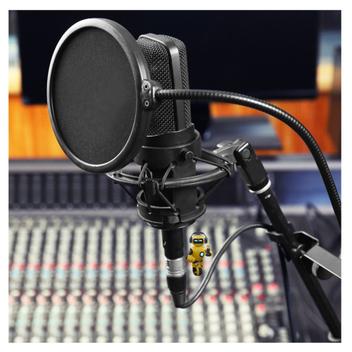 Pop Filter Profissional Tela Anti Puf Para Gravação Profissional e ...