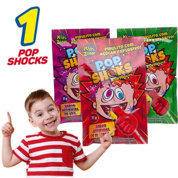 Pop Shock Em Pirulito Kids Zone Com Açúcar Explosivo 1 Und Diversão ...