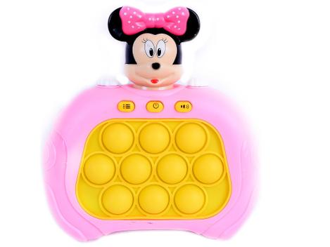 Popit Eletronico Mini Gamer Minie Rosa Kit Anti Stress Crianças Adulto ...