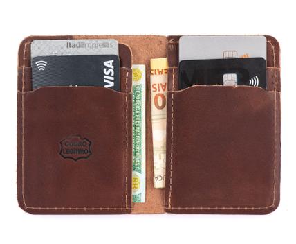 Porta Cartão Masculino Couro Legitimo Slim Pequeno - scootgriff ...