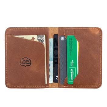 Porta Cartão Masculino Couro Legitimo Slim Pequeno - scootgriff ...