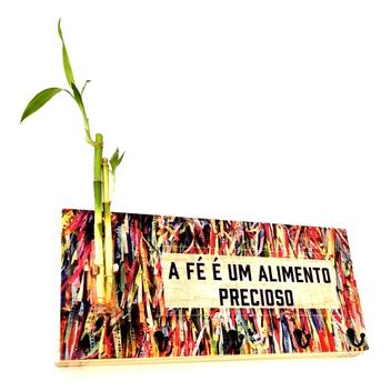 Porta Chaves em Madeira com Bambu da Sorte (40cm) - Relaxar e Meditar ...