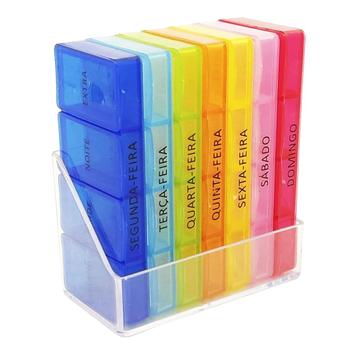 Porta Comprimidos Semanal Caixinha de Remédio Organizador de ...