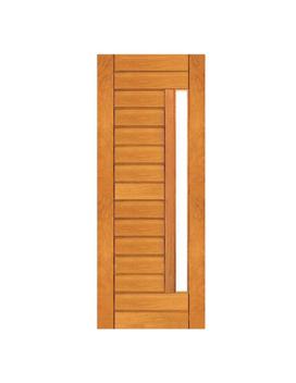 Porta Contemporânea com Visor - Madeira Maciça - Angelim - no-brand ...