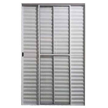 Porta de Alumínio Balcão 3 Folhas Branca Modular Com Trinco - DC ...