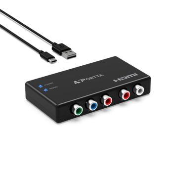 Porta de conversão de componente para HDMI 5 RCA YPbPr para HDMI ...