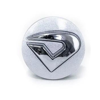 Porta Emblema + Emblema Cromado Volcano 50,4 Prata - Volcano Wheels ...