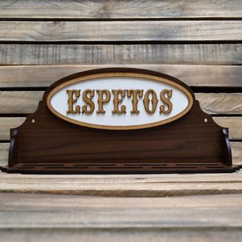Porta Espetos Em Mdf 21x40x9cm - TALHARTE - Churrasco - Magazine Luiza