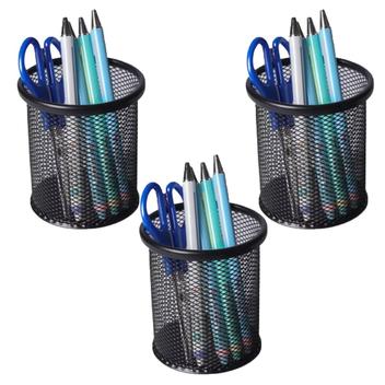 Porta Lapis Aramado Kit 3 Unidades Organizador Mesa Escritorio Lapis ...