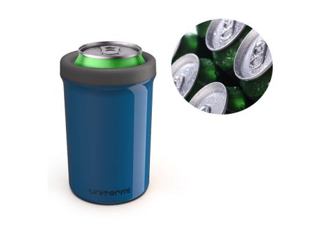 Porta Latas 350ml Cooler Cerveja Latinha Térmico Azul Cód. 1717 ...