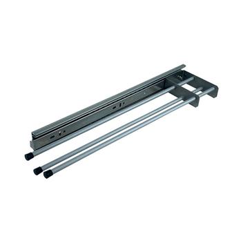 Porta pano deslizante Triplo alumínio anodizado fosco e inox 7613 Jomer - ARAMADOS JOMMER ...