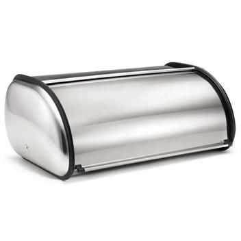 Porta Pão Inox Organizador C/ Tampa Retrátil Guarda Pães - PGB - Porta ...