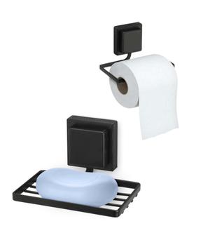 Porta Papel Higiênico + Saboneteira Com Fixação Adesiva 3m - Arthi ...