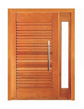 Porta Pivotante Buritis com Visor Lateral - Madeira Maciça - Angelim ...
