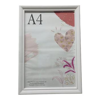 Porta Retrato Quadro Moldura Para Fotos Documentos Diplomas Certificado Formato A4 Tamanho ...