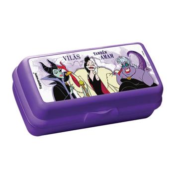 Porta sanduíche infantil retangular as vilãs roxa da tupperware - Pote ...