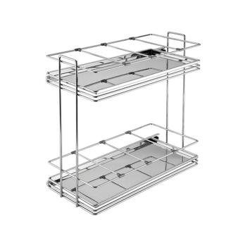 Porta Tempero Lateral Inox com Bandeja e corrediça Inox Masutti Copat ...