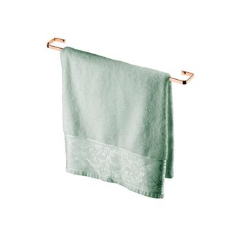 Porta toalha banho banheiro rose gold 60 cm Future 2308RG aço - Porta ...