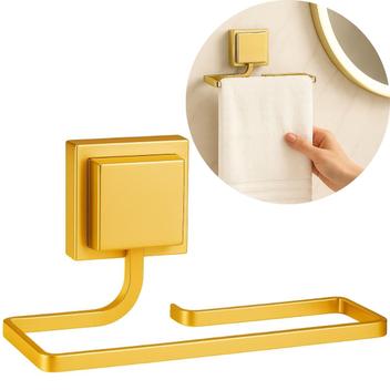Porta Toalha De Rosto Banheiro Dourado Com Dupla Face 3m Arthi - Porta ...