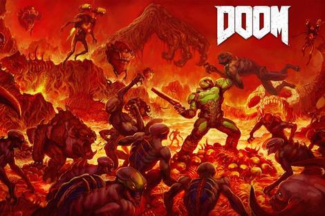 Poster Cartaz Jogo Doom F - Pop Arte Poster - Pôster - Magazine Luiza