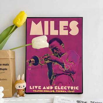Pôster De Retrato De Músico De Jazz Vintage John Coltrane Miles Davis ...