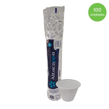 Pote de 100ml Branco Altacoppo PP com 100 unidades - Pote - Magazine Luiza
