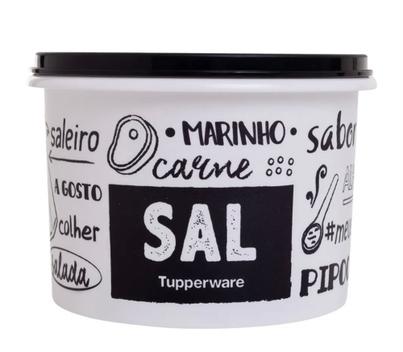 Pote de sal tuppeware preto e branco - Pote - Magazine Luiza