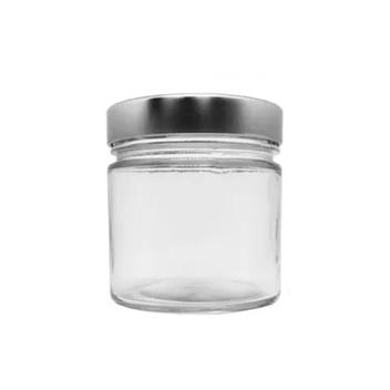 Pote de vidro deep com tampa metálica prata 180ml - Cristallimp - Pote ...